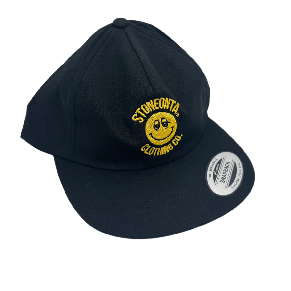 Smiley Unconstructed Flatbrim Black – Stoneonta Clothing