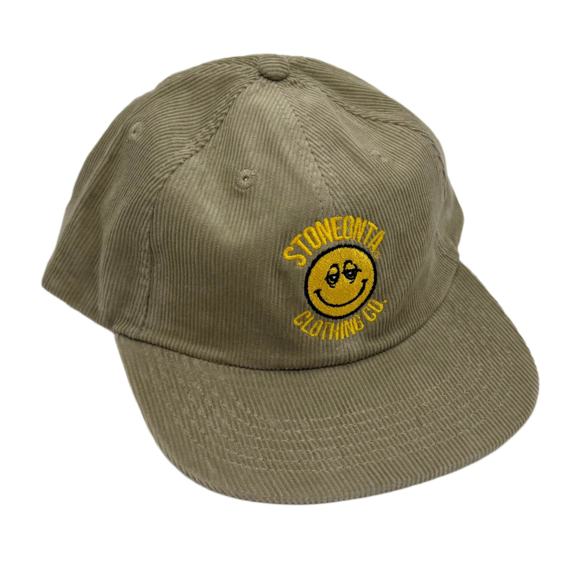 Smiley Corduroy Flatbrim Tan – Stoneonta Clothing
